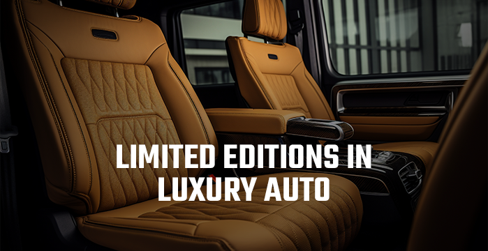 Limited Edition Luxury Cars - Harman Motors